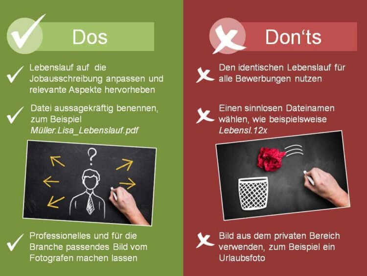 Dos und Don'ts in der Bewerbung - e-fellows.net