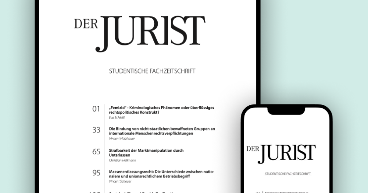 Der Jurist: die digitale Fachzeitschrift für Jurastudierende - e ...