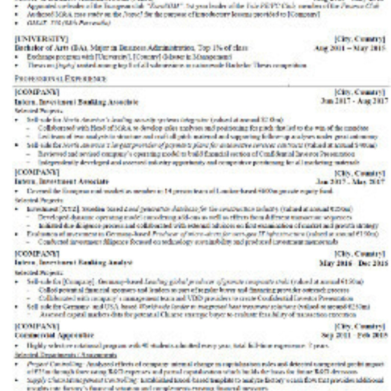 Curriculum Vitae (CV): Vorlage & Tipps - e-fellows.net